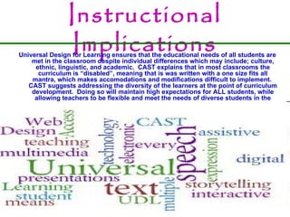 Universal design for learning | PPT