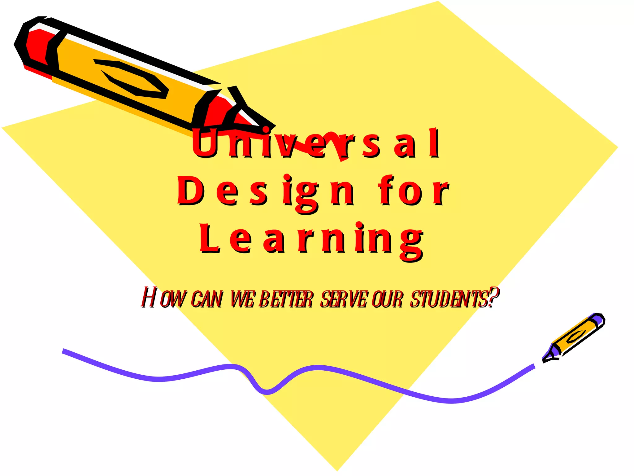 Universal design for learning | PPT
