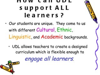 Universal design for learning | PPT