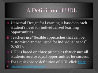 Universal design for learning | PPT
