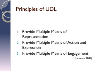 Universal design for learning | PPTX