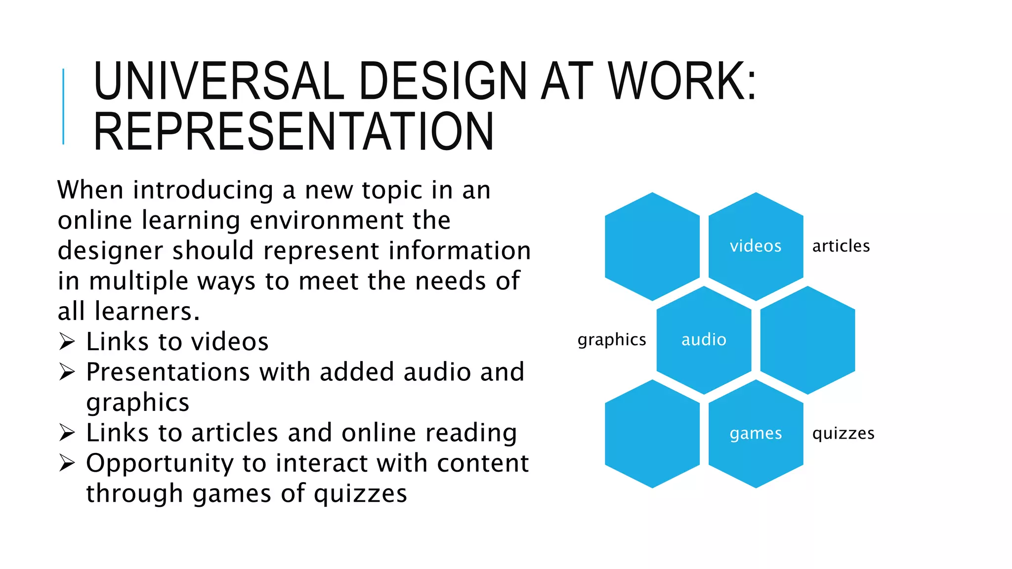 Universal design for learning | PPTX