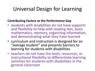 Universal Design for Learning | PPTX