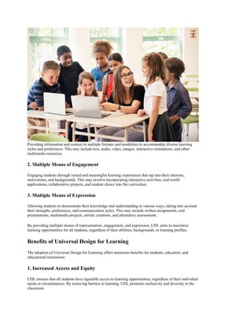 Universal Design for Learning: Transforming Education for All | PDF