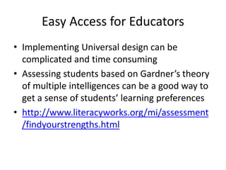Universal design for learning 2.3 | PPT