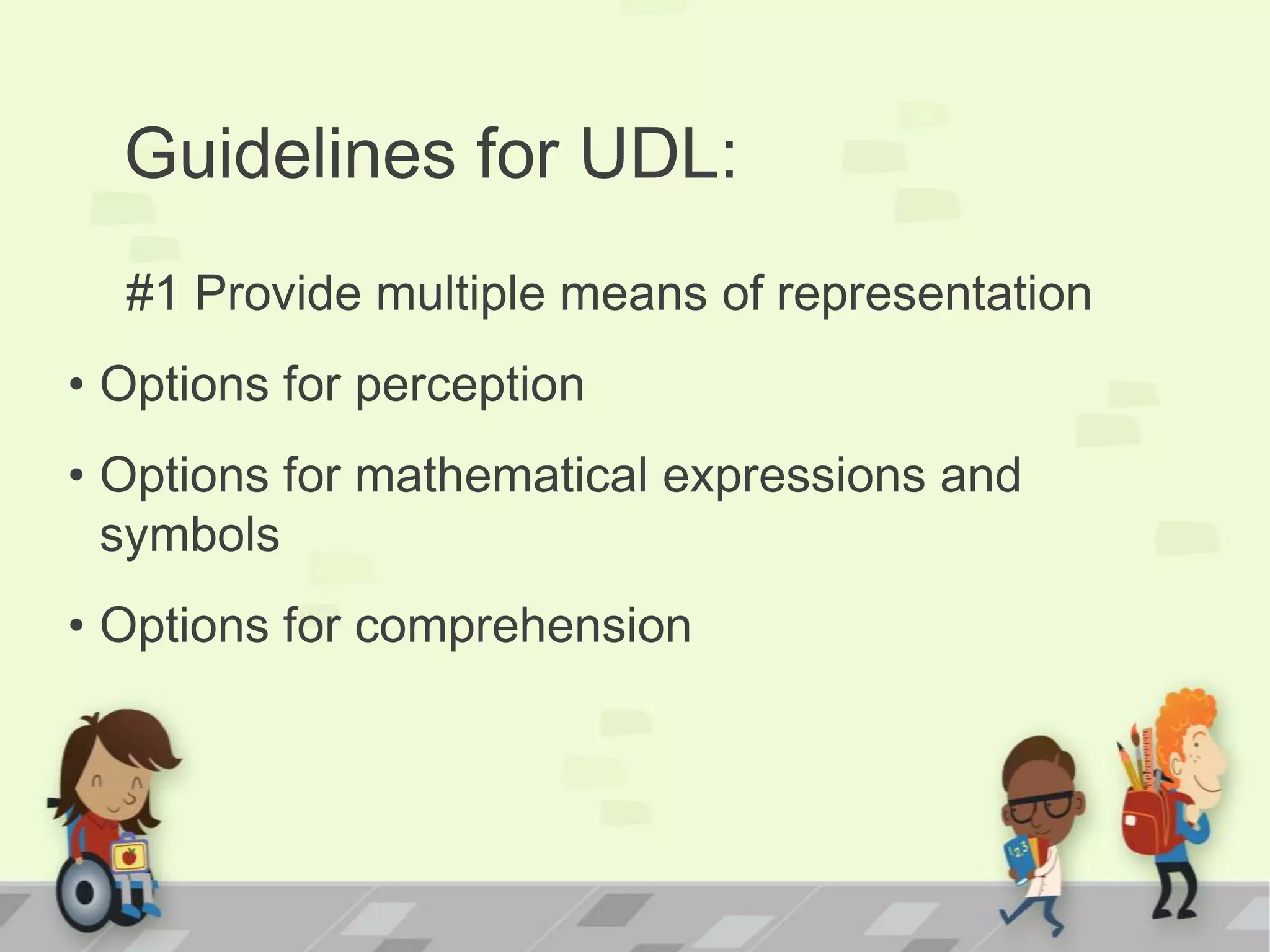 Universal design for learning final | PPTX