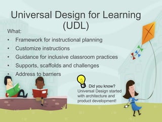 Universal design for learning final | PPTX