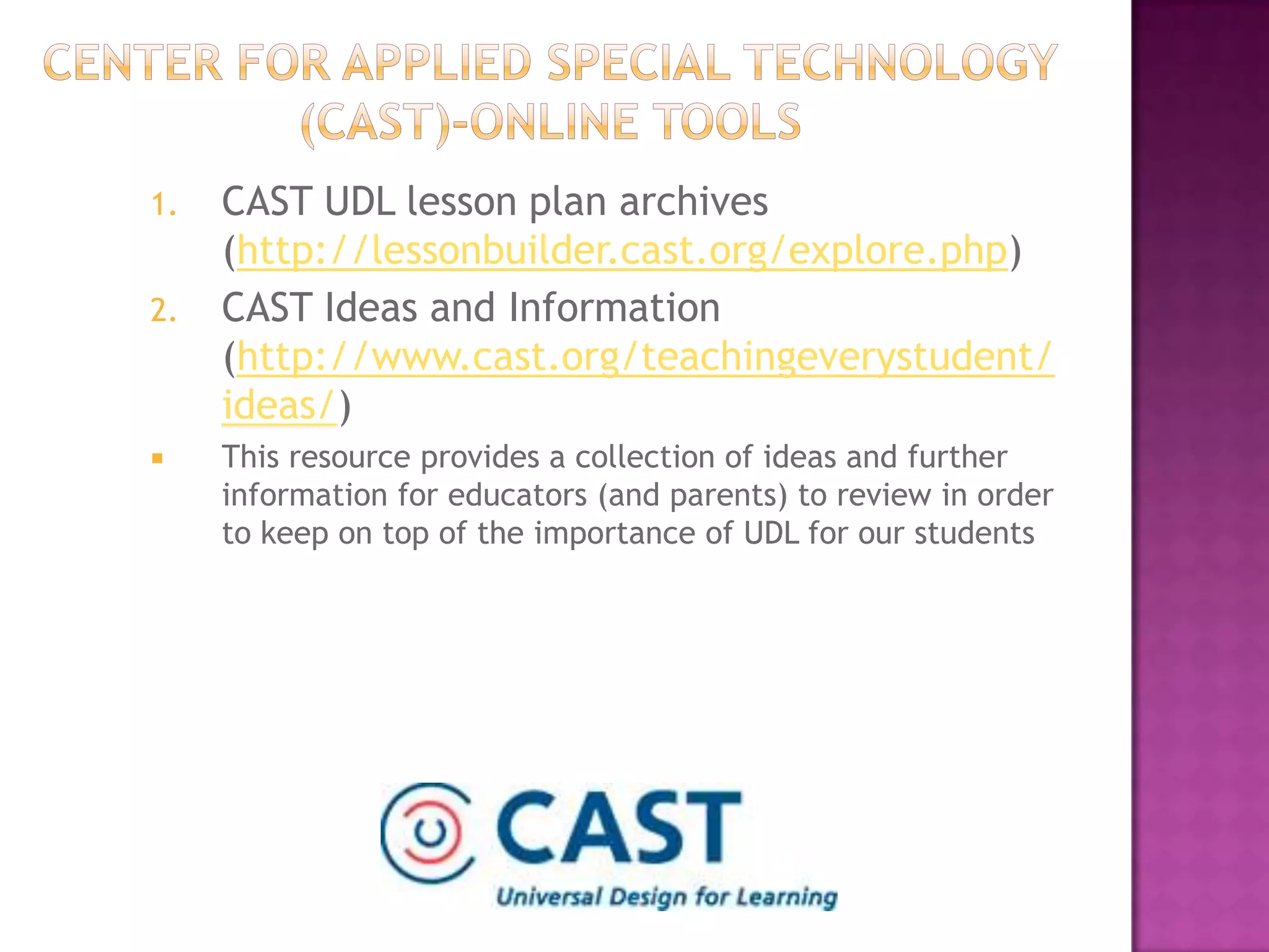 Universal design for learning (udl) | PPTX
