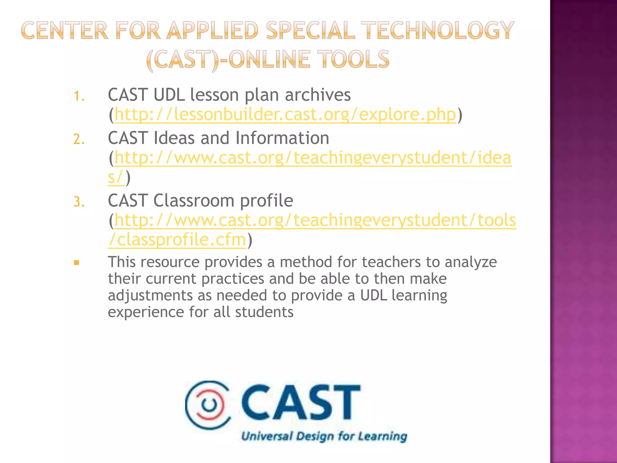 Universal design for learning (udl) | PPTX