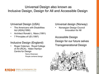 Universal Design (UD) - And Introduction | PPT