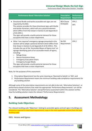 Universal Design Meets the Exit Sign White Paper Performance Assessment ...
