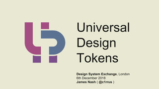 Universal Design Tokens | PPT