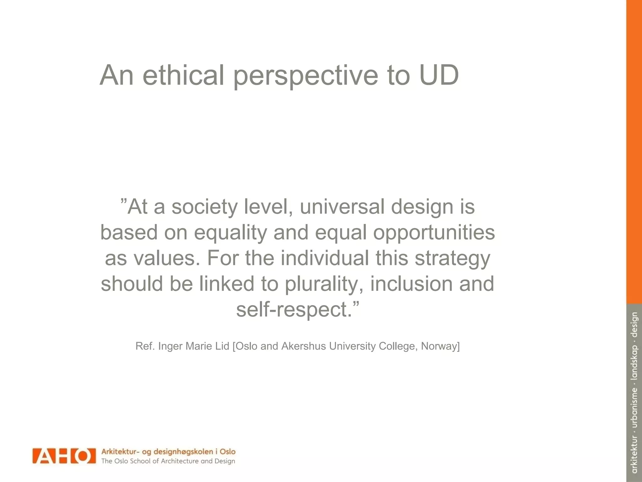 Universal Design (w/ architectural examples) | PPT