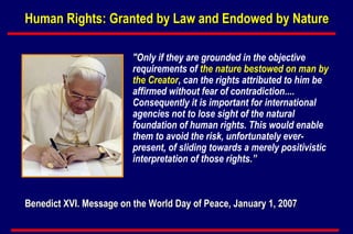 Universal Ethical Principles as Foundations of Human Rights | PPT