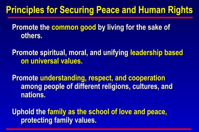 Universal Ethical Principles as Foundations of Human Rights | PPT