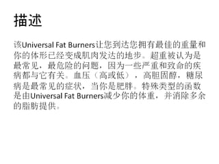 Universal fat burners | PPTX