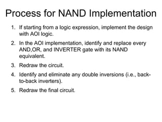 Universal Gate ppt to design digital logic circuit | PPT