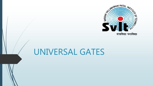 Universal gates electronic | PPT