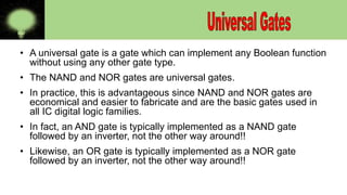 Universal Gates - Aneesa N Ali | PPTX