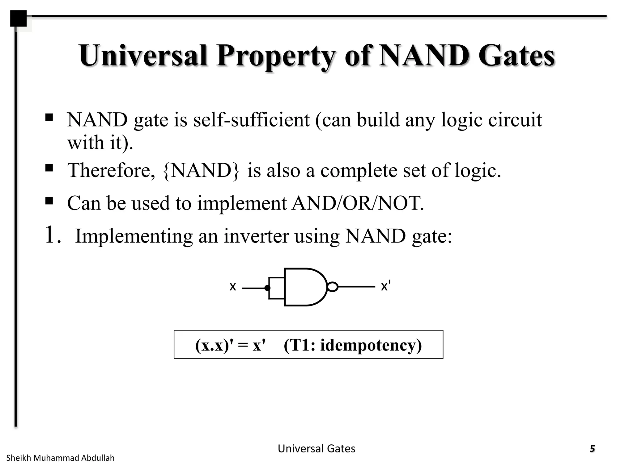 Universal gate BY Abdullah | PPTX