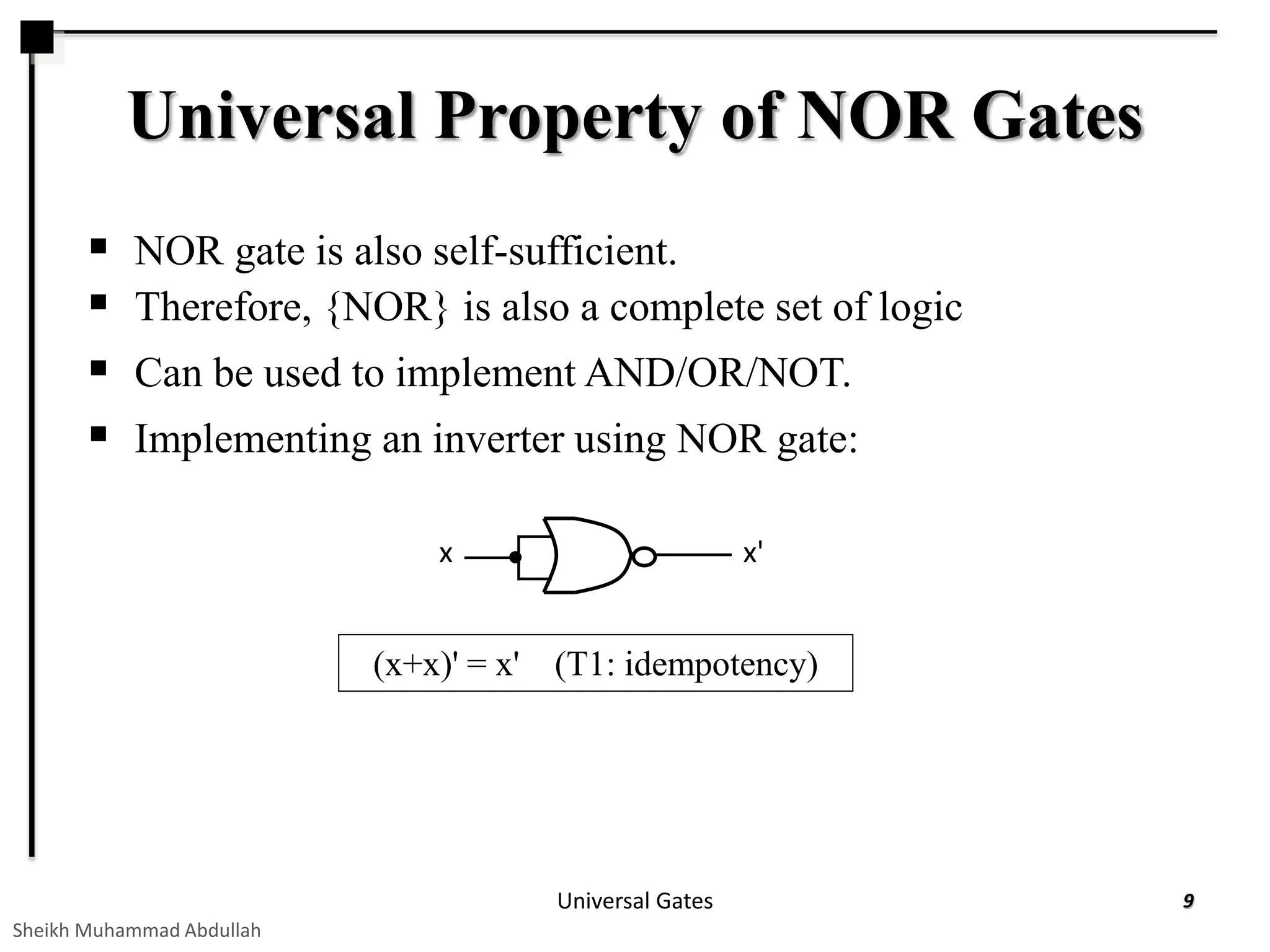 Universal gate BY Abdullah | PPTX
