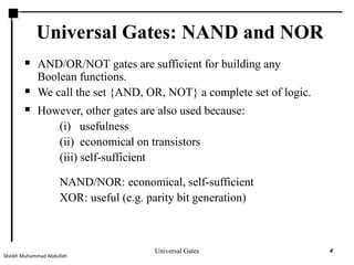 Universal gate BY Abdullah | PPTX