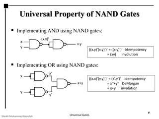 Universal gate BY Abdullah | PPTX