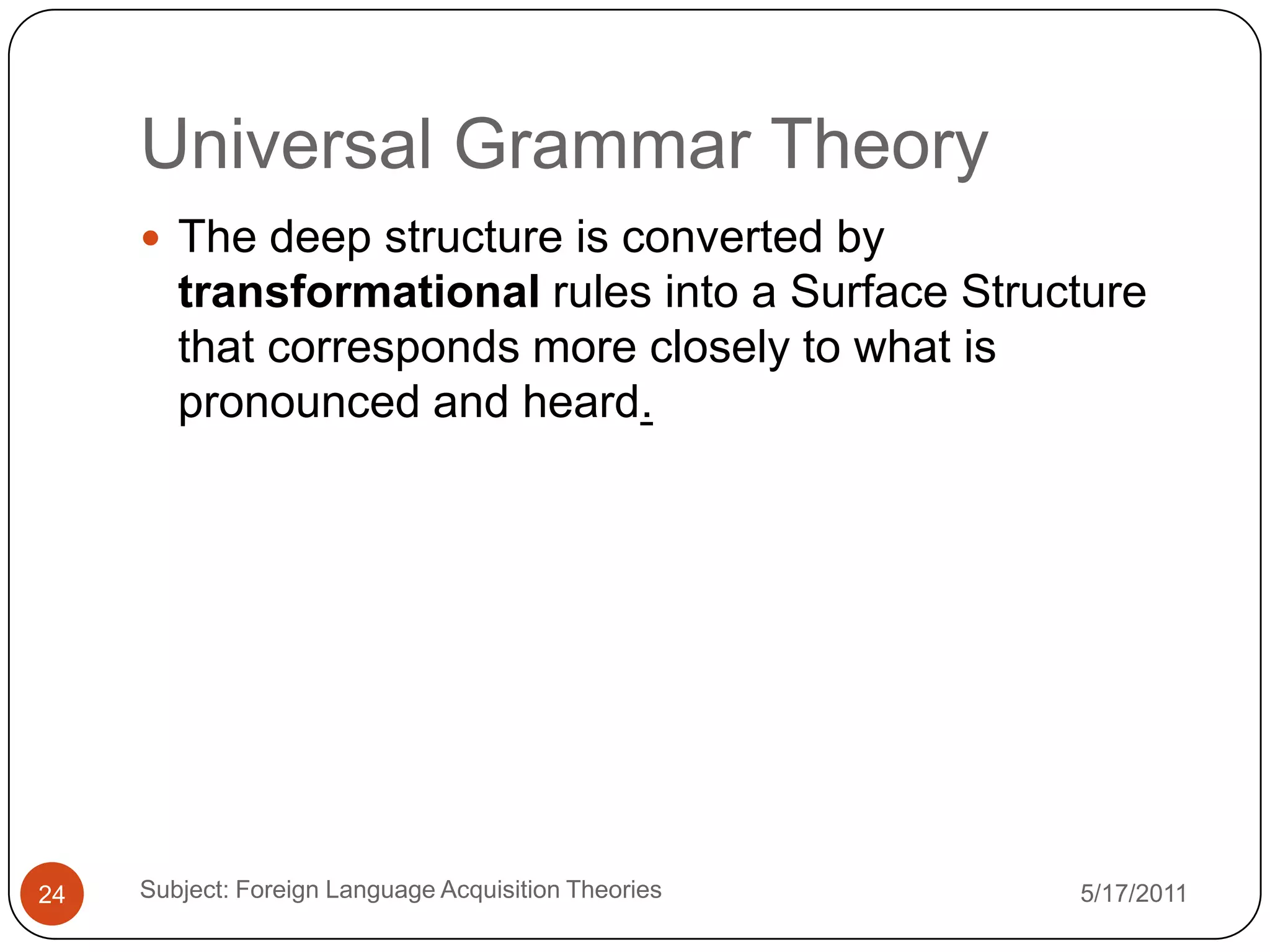 Universal grammar | PPTX