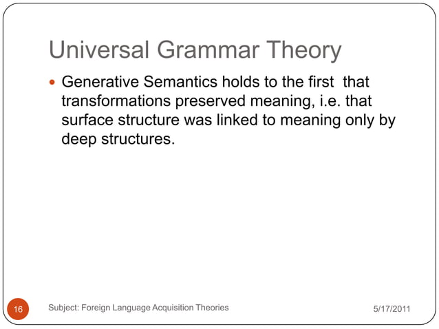 Universal grammar | PPTX