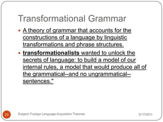 Universal grammar | PPTX