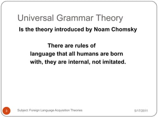 Universal grammar | PPTX