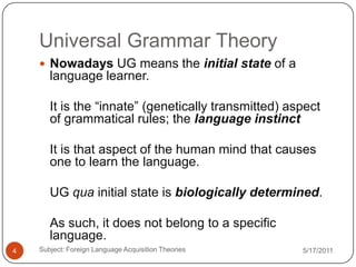 Universal grammar | PPTX