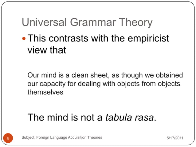 Universal grammar | PPTX