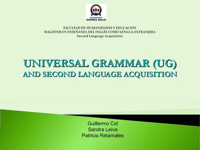 Universal grammar | PPT