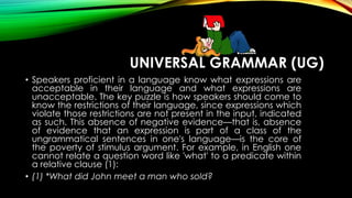 Universal grammar | PPT