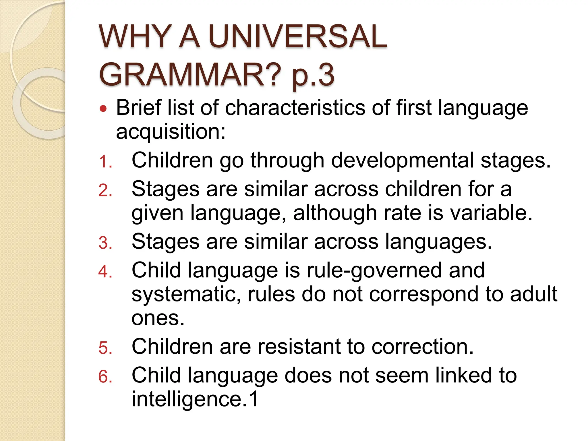 Universal Grammar IN Second Language ACQUISITION | PPTX