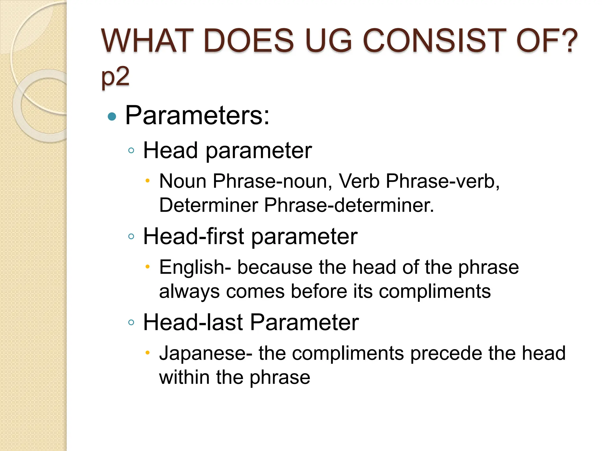 Universal Grammar IN Second Language ACQUISITION | PPTX