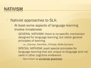 Universal grammar med | PPT