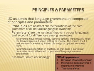 Universal grammar med | PPT