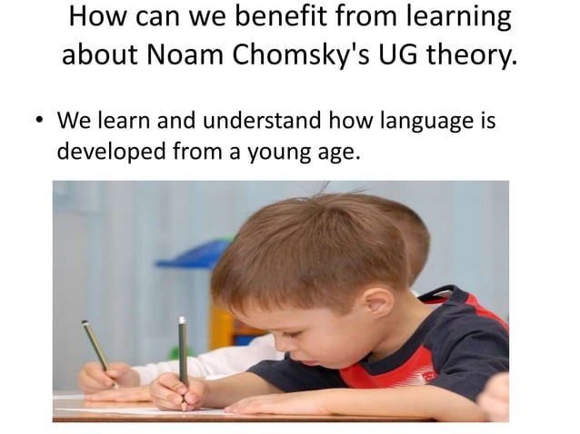 Universal grammar(ug) by noam chomsky (1) | PPTX