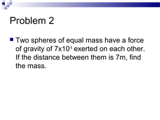Law of Universal Gravitation | PPT