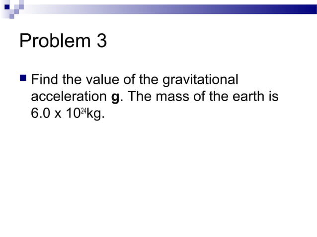 Law of Universal Gravitation | PPT | Physics | Science