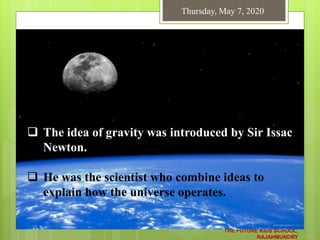 Power point presentation on Universal gravitational law for ICSE class ...