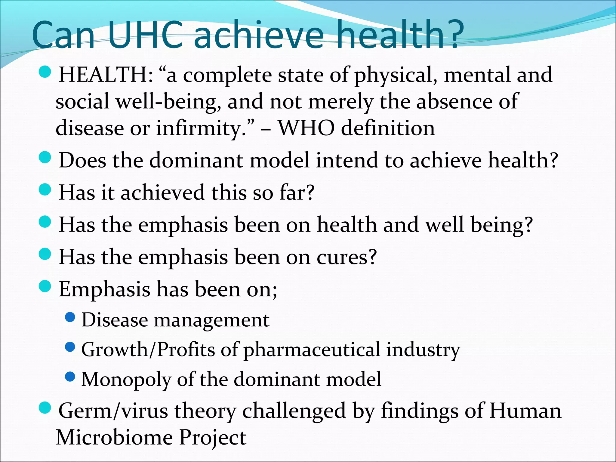 Universal Health Coverage | PPT