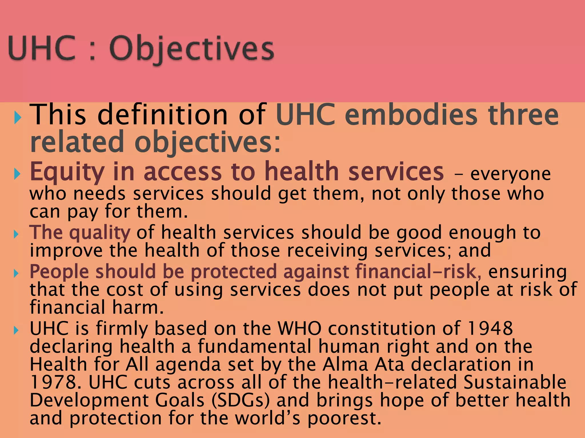 Universal health coverage final | PPTX