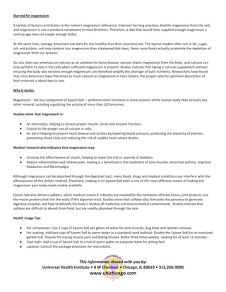 epsom salt benefits | PDF