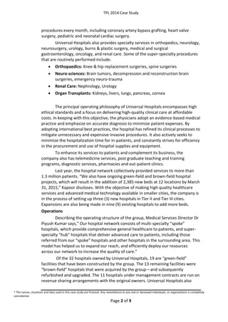 Universal Hospitals | PDF | Free Download