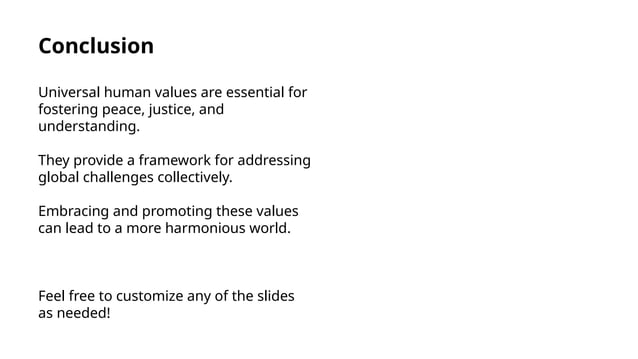 Universal Human Values IN ALL CONSIDERATIONS | PPT