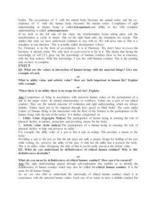 Universal human values and professional ethics notes | DOCX