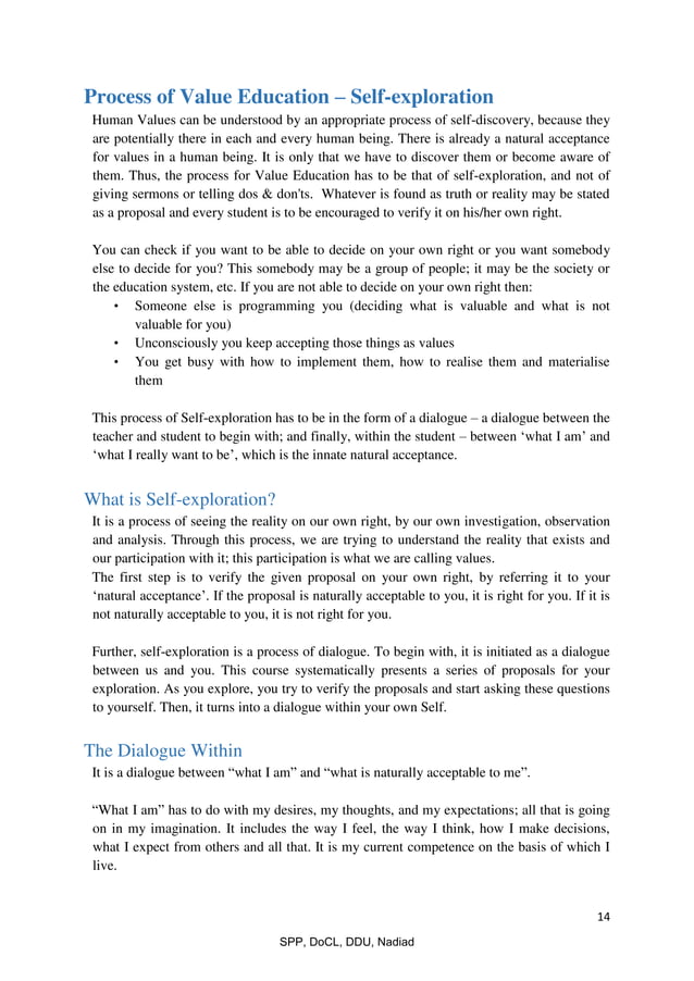 Universal Human Values Reading Material.pdf | Education industry ...